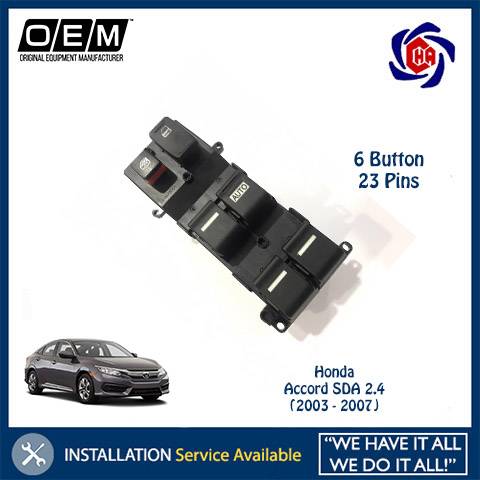 Honda Accord SDA 2.4 (2003 - 2007) Power Window Master Main Switch (23 ...