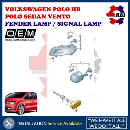 VOLKSWAGEN POLO HB POLO HB FACELIFT POLO SEDAN VENTO FENDER LAMP ...