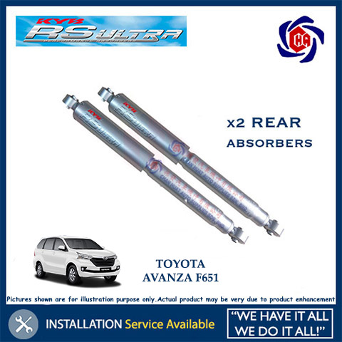 Toyota Avanza F651 Rear Shock Absorber KYB RS Ultra (Heavy Duty) Kayaba ...