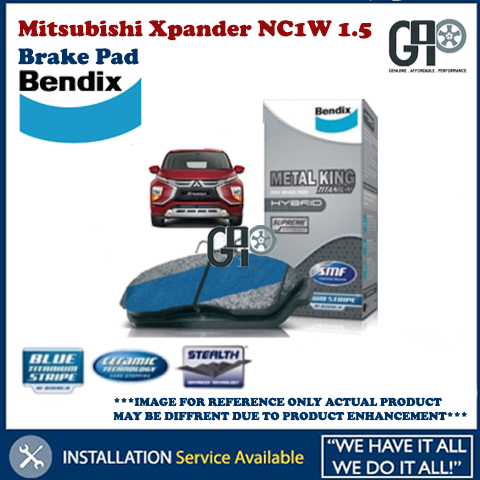 Mitsubishi Xpander NC1W 1.5 2020 Year Bendix Metal King Brake Pad Front ...
