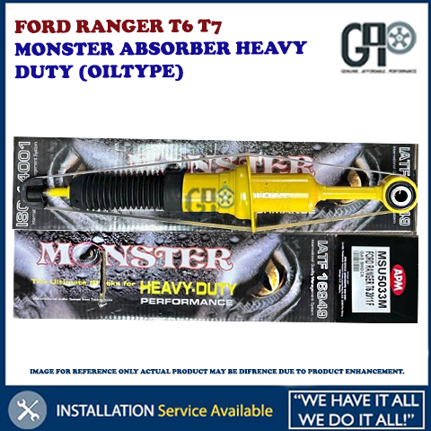 Ford ranger T6 T7 APM Monster Absorber Heavy Duty (OIL TYPE) Shock ...